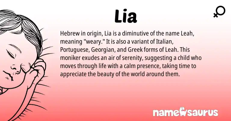 Unveiling Lia: Meaning, Origin, Nicknames, Popularity & More
