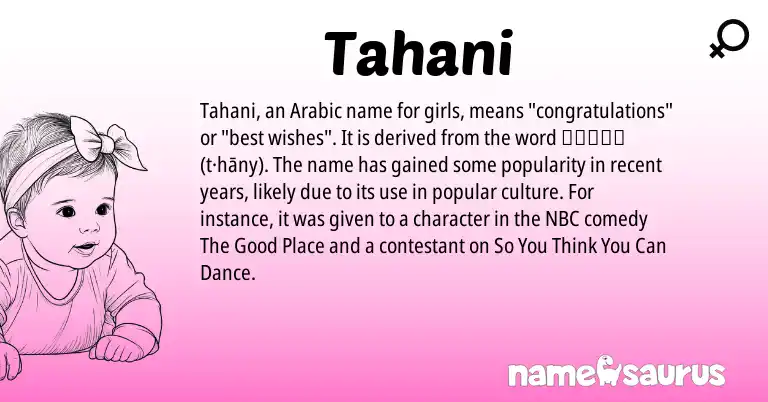 Unveiling Tahani: Meaning, Origin, Nicknames, Popularity & More