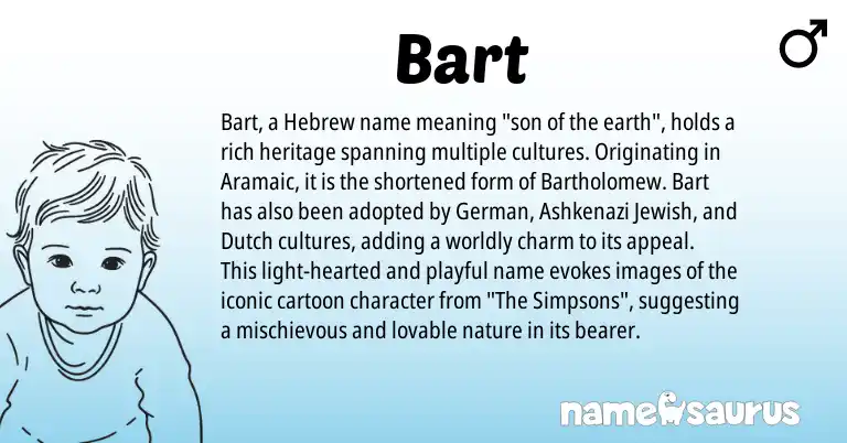 Unveiling Bart: Meaning, Origin, Nicknames, Popularity & More