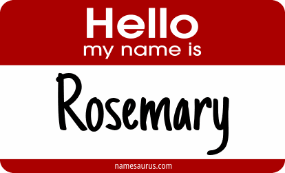 Unveiling Rosemary: Meaning, Origin, Nicknames, Popularity & More